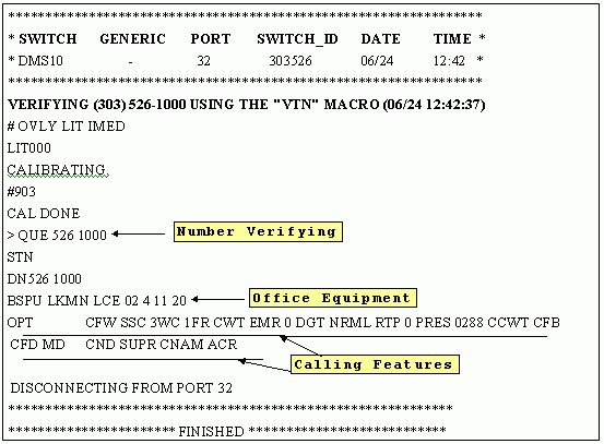 Predictor Output for Line/Feature Verification System
