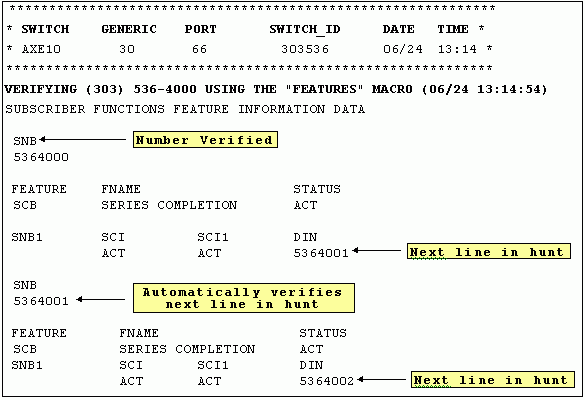 Predictor Output for Line/Feature Verification System