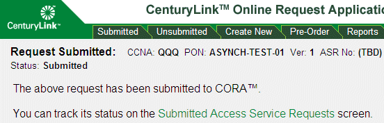 Submitting a Request